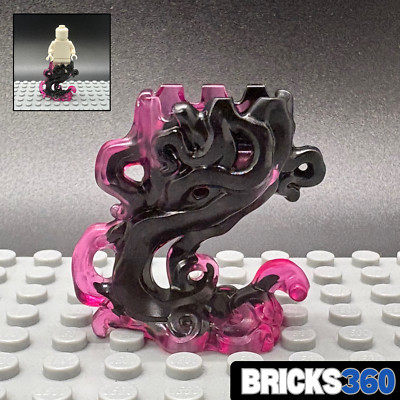 Lego New Trans-Dark Pink Minifigure Pedestal Ghost Smoke w/ Marbled ...