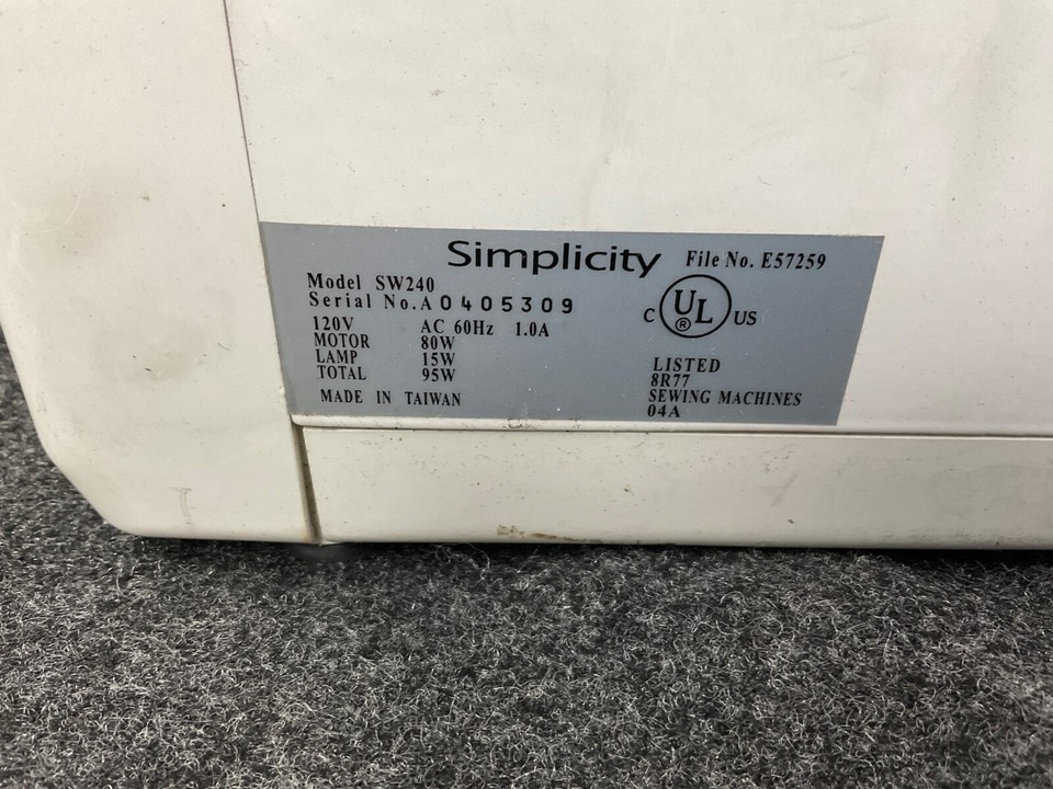 Simplicity SW240 Quilter’s Classic Sewing Machine | eBay
