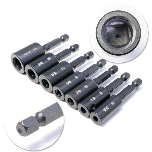 M4~M14 Socket Collet Wrench Die Socket Adapter Electric Screwdriver | eBay