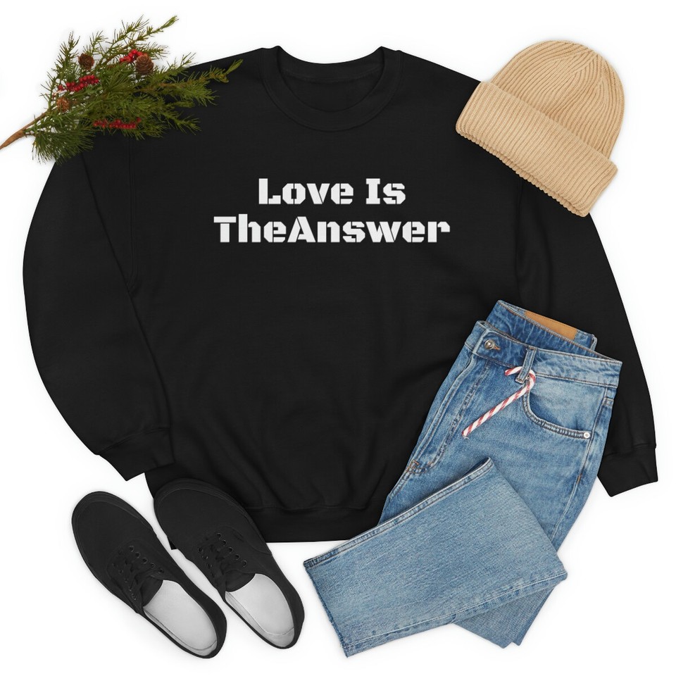 "Love Is The Answer" Unisex Heavy Blend™ Crewneck Sweatshirt | eBay