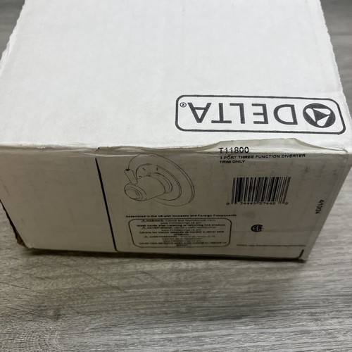 Delta T11800 3 Setting 3 Port Shower Diverter Trim Kit Chrome Free ...