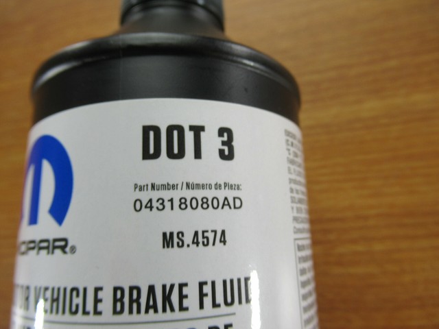 CHRYSLER Dodge Jeep RAM Mopar Dot 3 Brake Fluid 12 FL Oz Set of 2 OEM ...