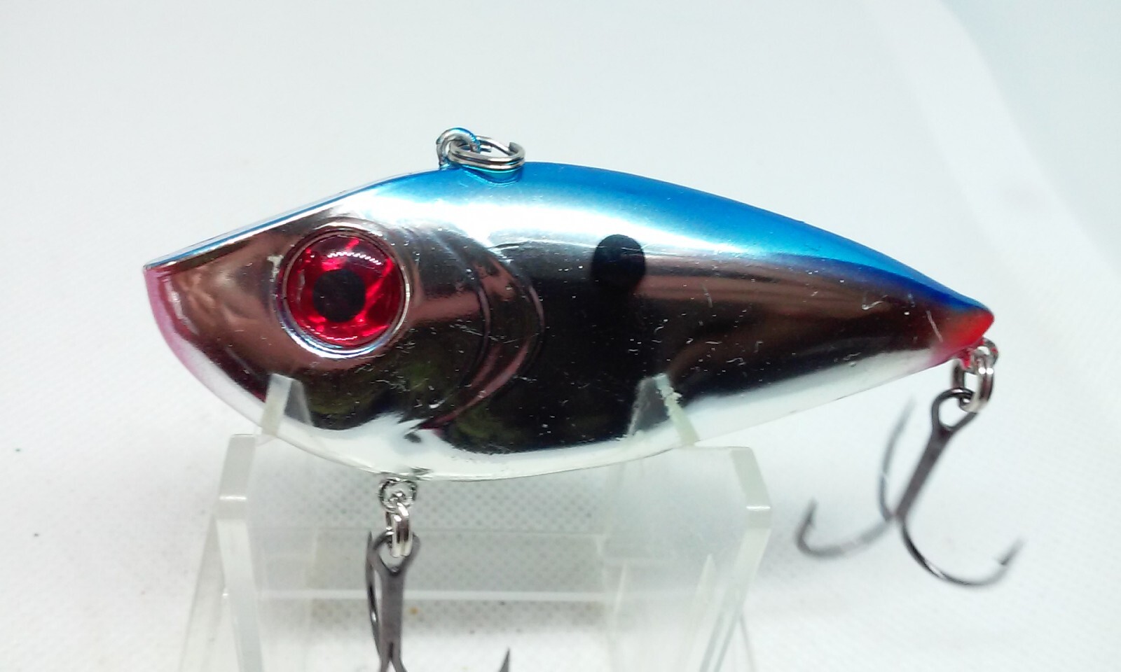 Strike King RED EYE SHAD Chrome/Blue 3" Lipless Crankbait 3/4oz Fishing ...