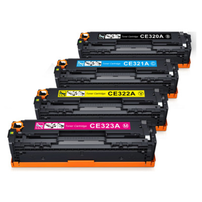 4 Pack New BK/C/M/Y Toner For HP 128A Color LaserJet Pro CM1415 Pro ...