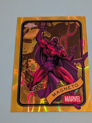 2025 Topps Chrome Marvel Magneto Exclusive Blaster Yellow Lava ...