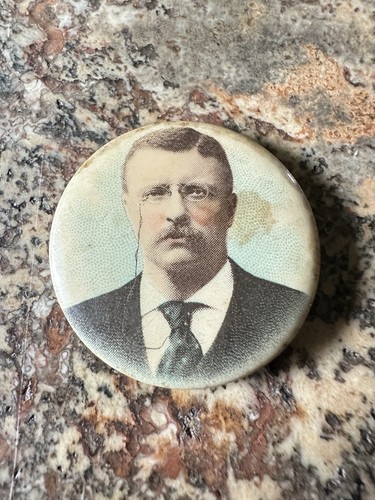 Color portrait Teddy Roosevelt Pinback Button | eBay