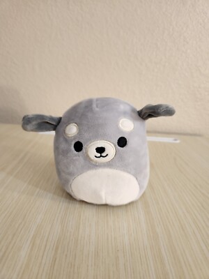 Squishmallow 5" Brian the Gray Dog kellytoy Plush rare Stuffed Animal ...