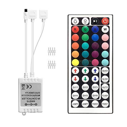 2port 44 Key Ir Remote Controller Wirelessrectifier Rgb Control Boxdual ...