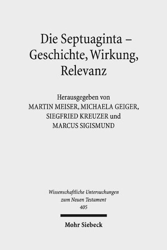 Michaela Geiger Die Septuaginta - Geschichte, Wi (Gebundene Ausgabe ...