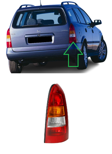 NEW FOR OPEL VAUXHALL ASTRA G 1998 - 2004 ESTATE REAR TAIL LIGHT LAMP ...