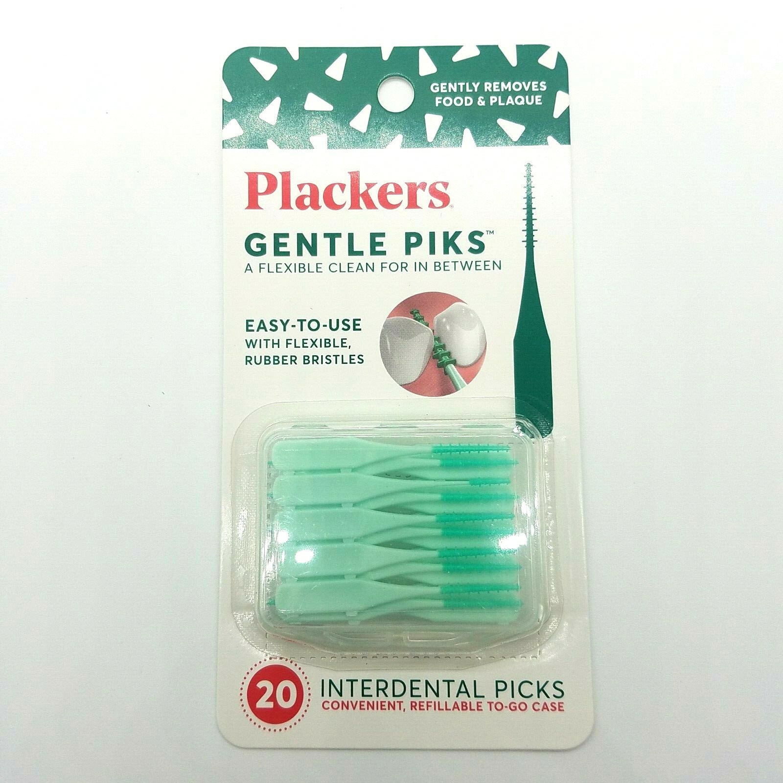 Plackers Gentle Piks Interdental Picks w/ Travel Case Lot of 3 Free ...