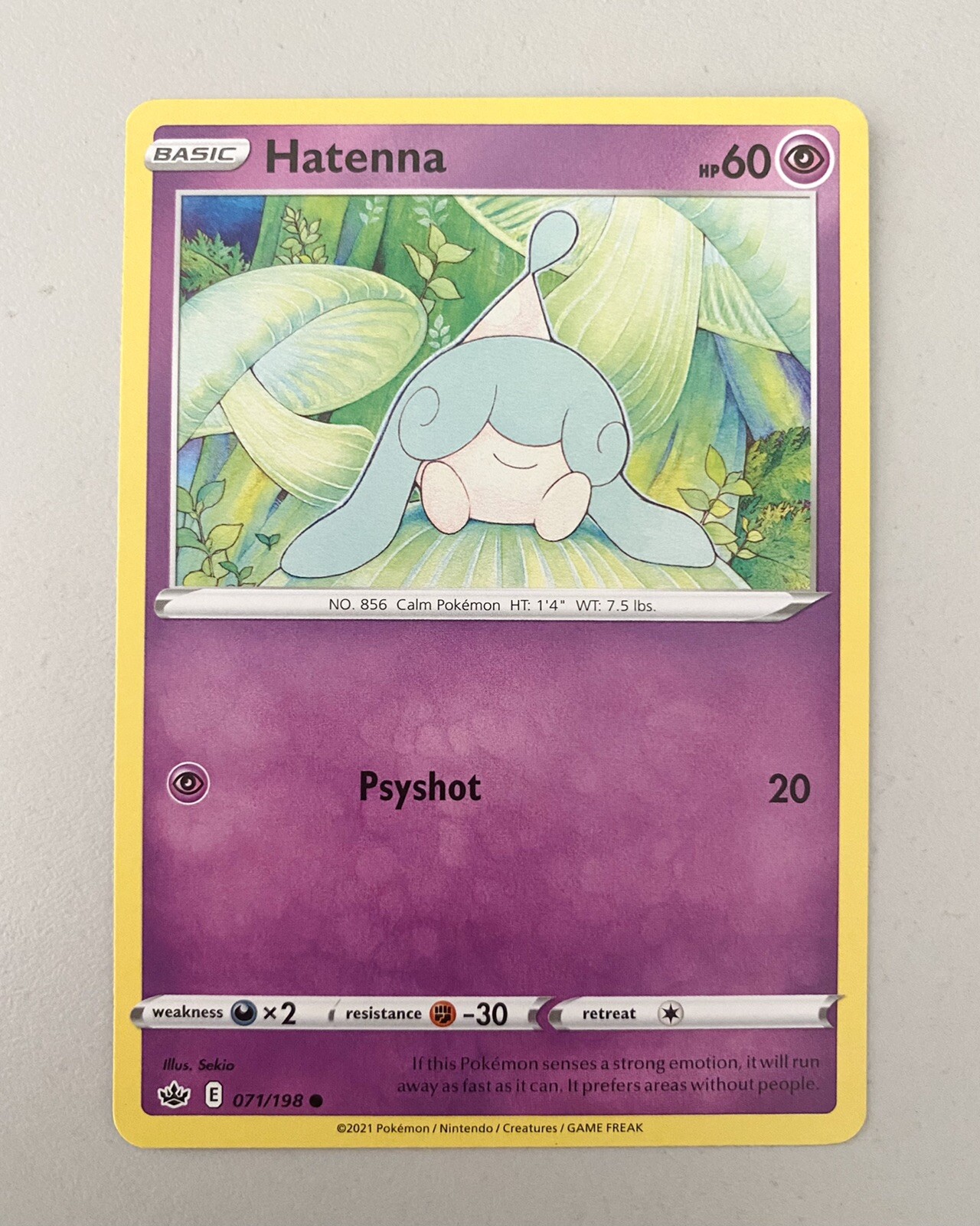 Hatenna 71/198 Non-Holo Foil Common Pokemon Chilling Reign TCG | eBay