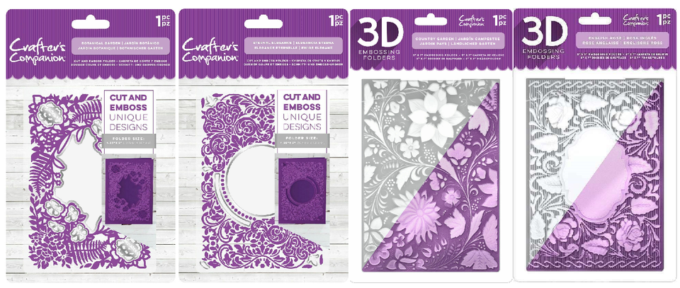 Crafter's Companion Cut & Emboss Folder Or 3D 4.25"X5.5"- 5"X7" YOU ...