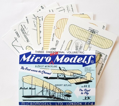 Micromodels AVII Wright Biplane & Blériot Monoplane Micro New Models ...