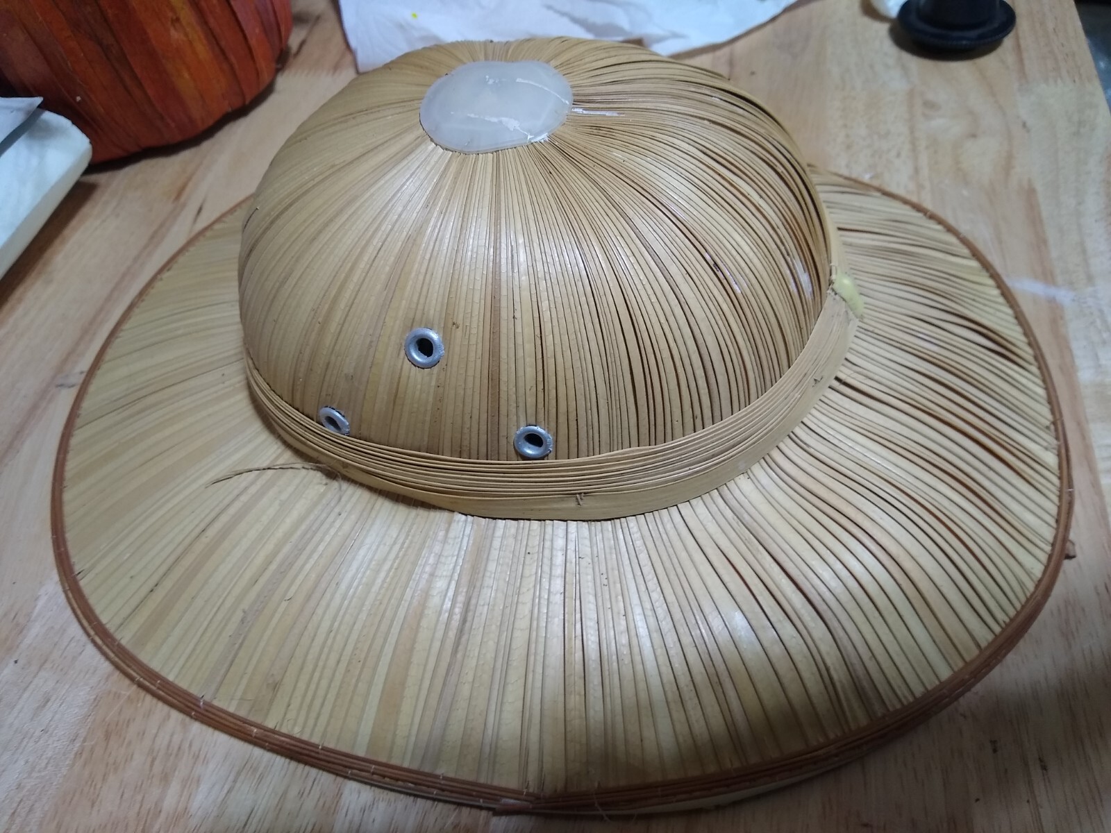 Straw/Palm Pith Helmet African Safari Jungle Hat Explorer Handmade ...