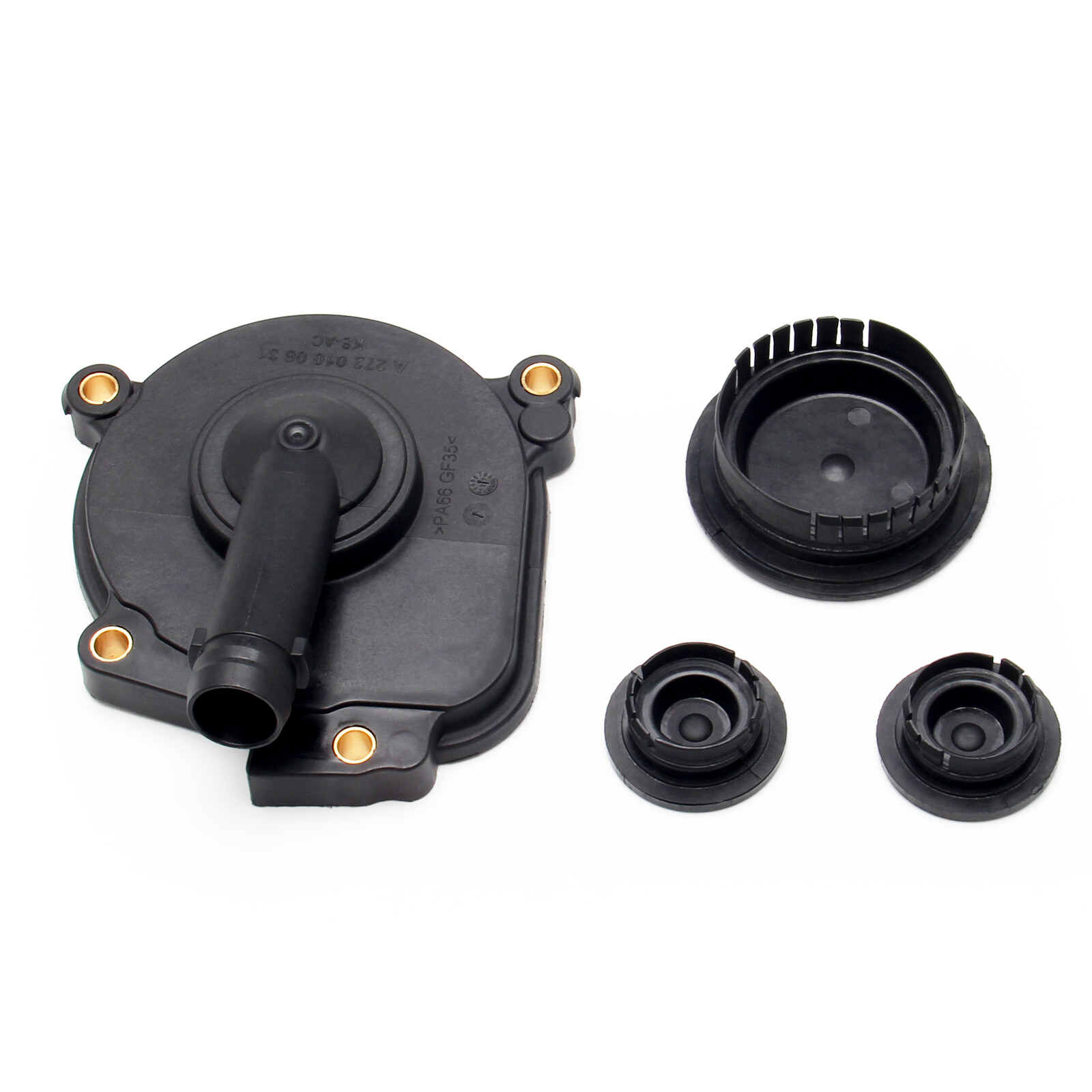 ⭐For Mercedes-Benz Engine Oil Separator Kit Cover w/Seal & Camshaft Cap ...