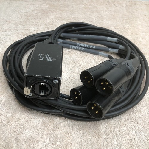 Neutrik Ethercon DMX To RJ45 Cat5 Shuttle Snake 4 Way 3-Pin Male 6ft Connector | eBay
