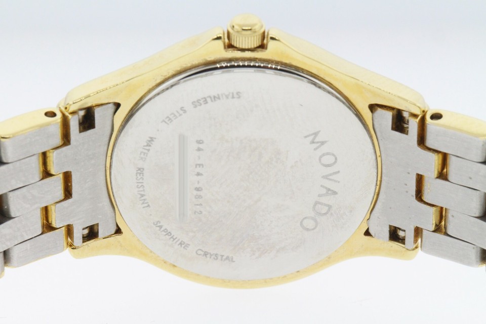 Movado Folio Gold-Tone 23mm Watch w/ Diamond Bezel (0.60 cts) - Model ...