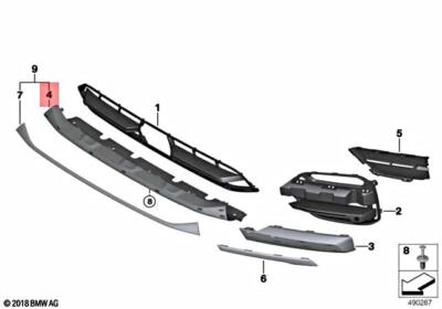 Genuine BMW X3 G01 X3 18d TX11 TX12 Underride Protection Front ...