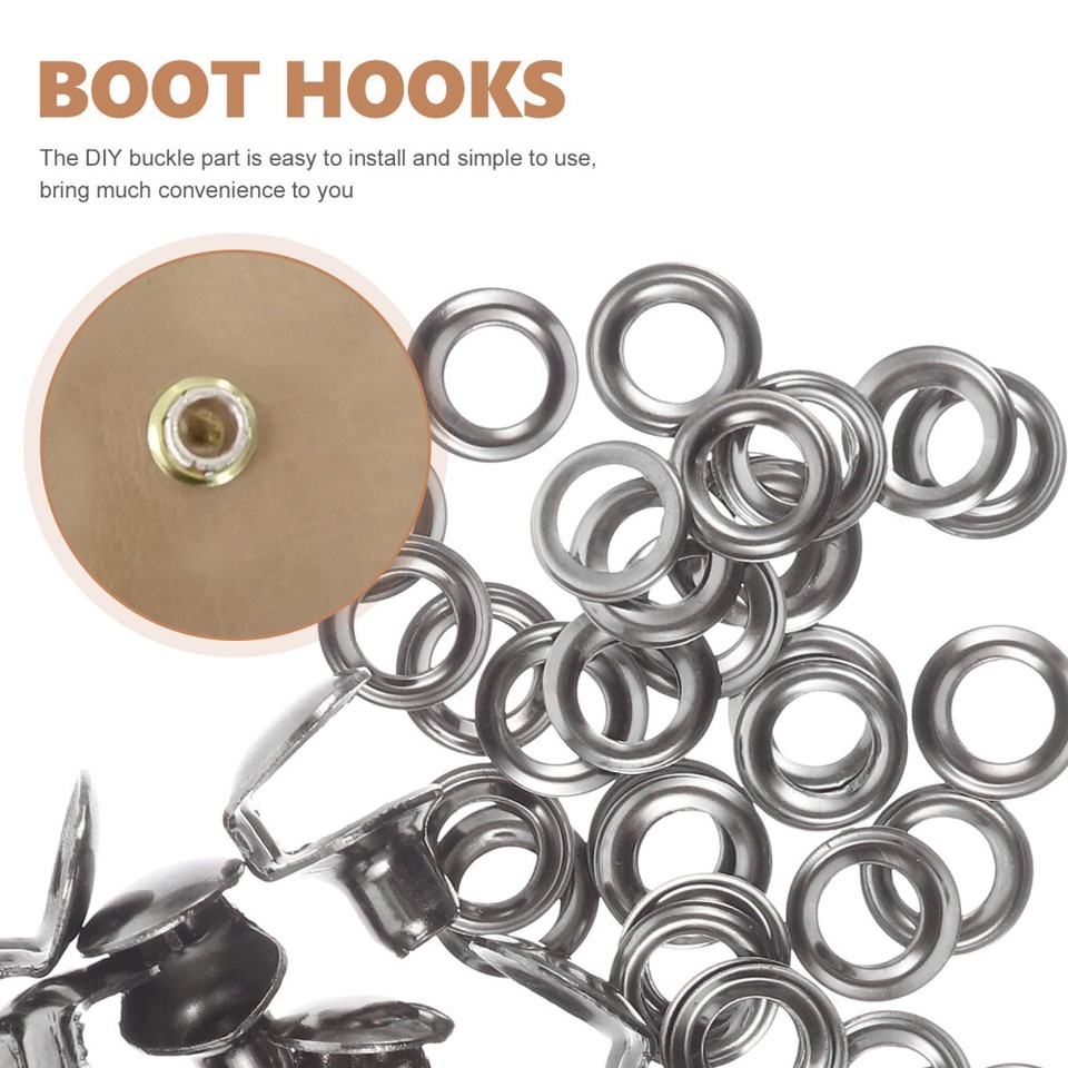 20 Pcs Work Shoe Boot Lace Hooks Buckle Rivets Shoelace Repair Kit | eBay