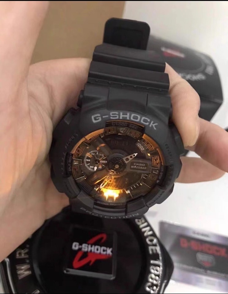 Casio G-SHOCK GA100 Black Gold Black Samurai Case Watch Men's Quartz ...