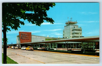 Vintage Postcard General Mitchell Field Air Terminal Milwaukee WI ...