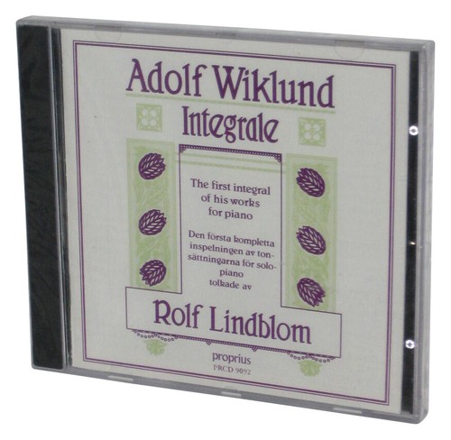 Sombre Adolf Wiklund Integrale Piano Works (1995) Musique Audio CD | eBay