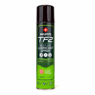 Weldtite TF2 Multi Use Bike Spray Oil 400ml Aerosol + Ceramic Additives ...
