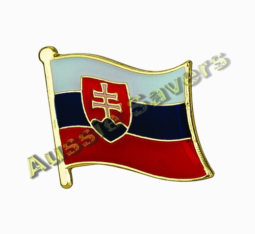 SLOVAKIA FLAG LAPEL PIN / BADGE / BROOCH | eBay Australia
