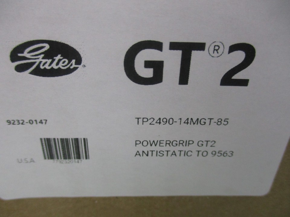 GATES TP2490-14MGT-85 POWERGRIP GT2 TWIN POWER BELT, T1303 | eBay