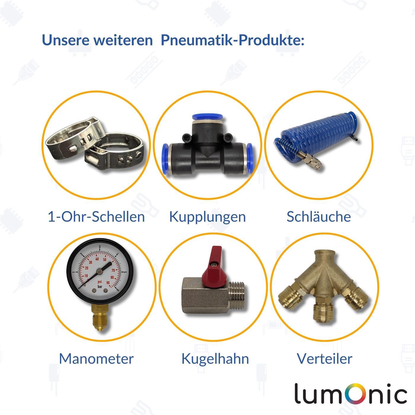 2x 2-ear clip 5-7mm I V2A Stainless steel I Two-ear clamp I Hose clamp ...