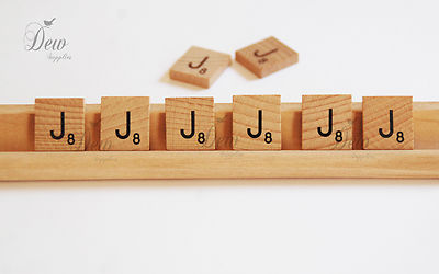 8 x Scrabble Tiles letter J ,wooden tile Weddings Craft scrap booking ...