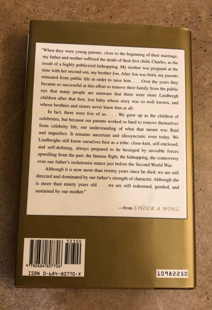 Lot of 3 Lindbergh HC Books - 1 SIGNED! Reeve Lindbergh +2 Anne Morrow ...