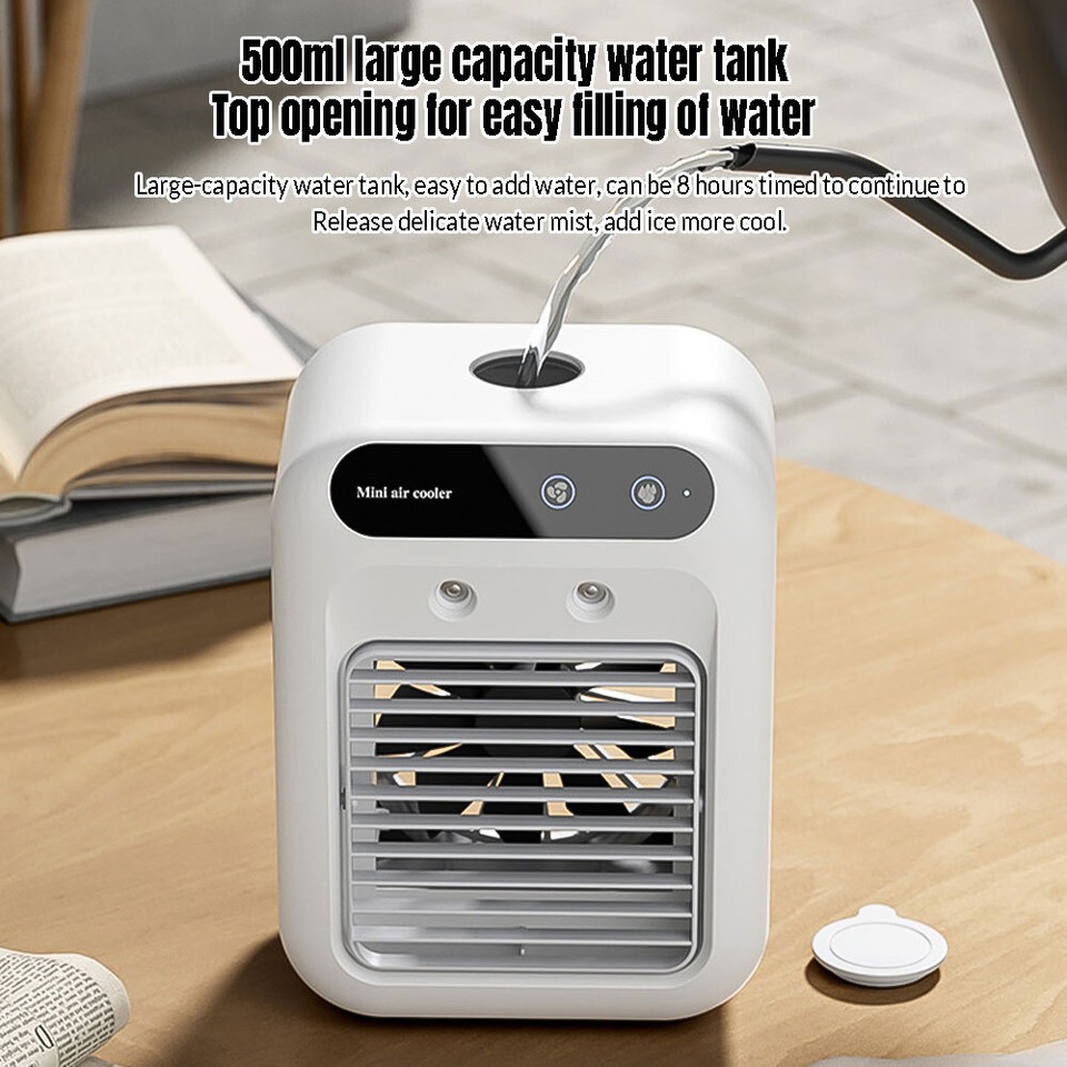 Mini Portable Powerful AC Cordless USB Rechargeable - Cools and ...