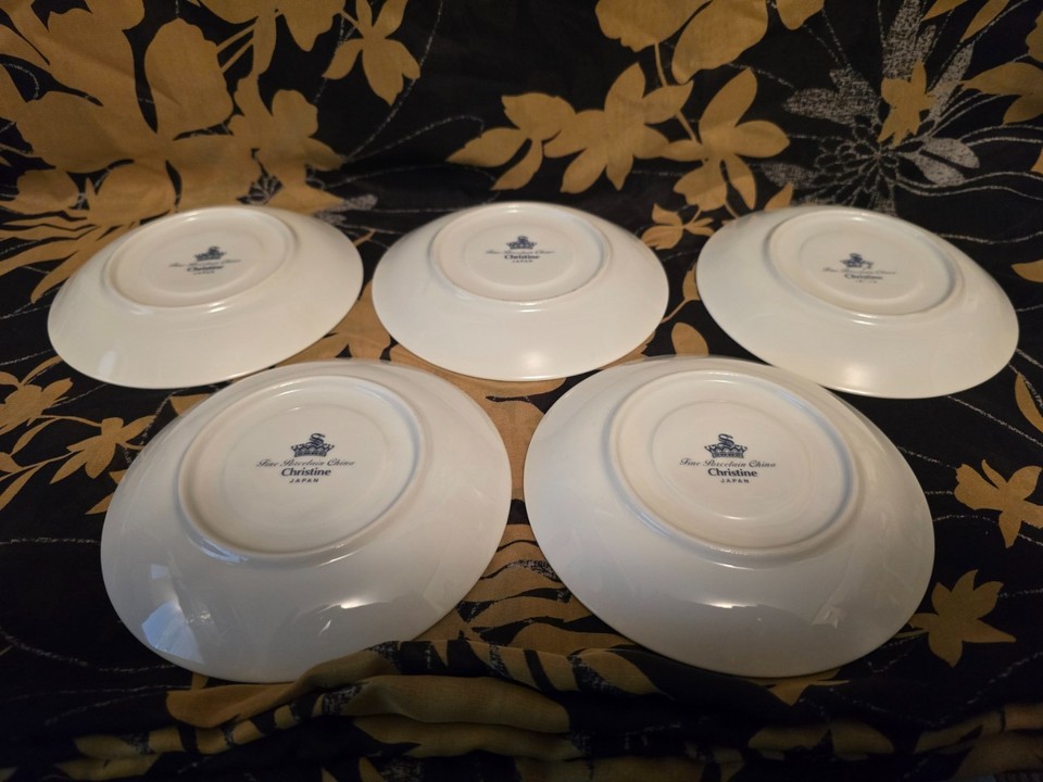 22pcs Vintage Fine Porcelain China Christine Pattern Made in Japan ...