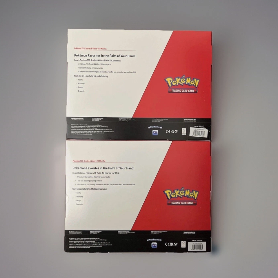(2x) Pokémon 151 4 Pack Mini Tins + 4 Promo Cards Bundle🎊 SV Booster ...