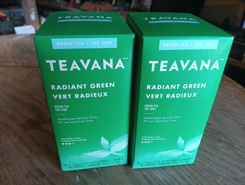 2X Teavana Radiant Green Tea Bags-48 total 2.0g Sachets -BB 28 Nov 2024 ...