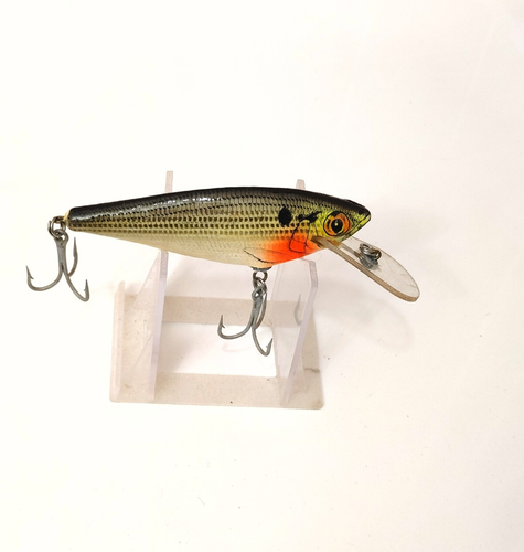 Vintage Bagley Balsa Monster Shad 4 5/8" **All Brass** Crankbait ...