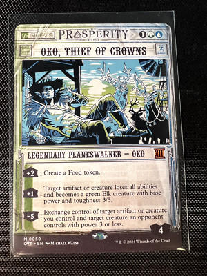 MTG Oko Thief of Crowns M 0050 Regular Showcase OTJ Breaking News OTP ...