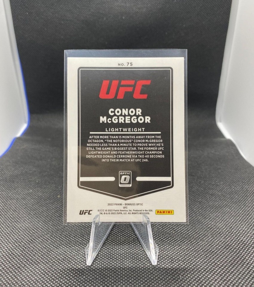 Conor McGregor 2022 Donruss Optic UFC Base #75 - Lightweight | eBay