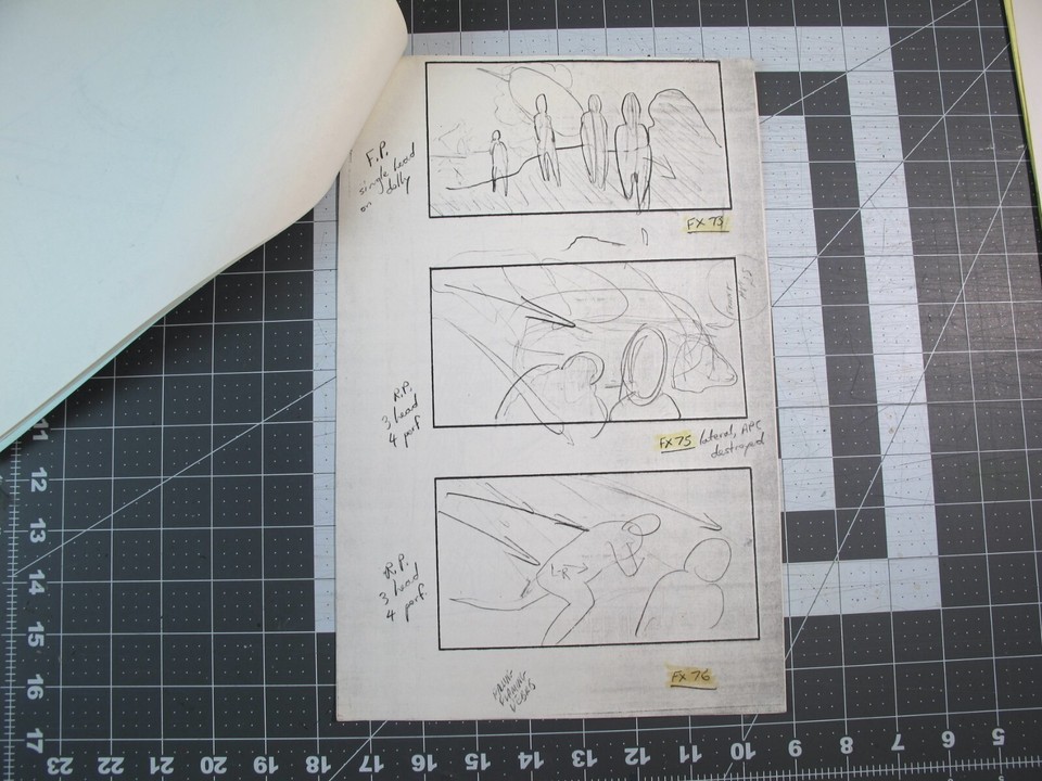 vtg 1980s Aliens movie LA Effects production notes James Cameron ...