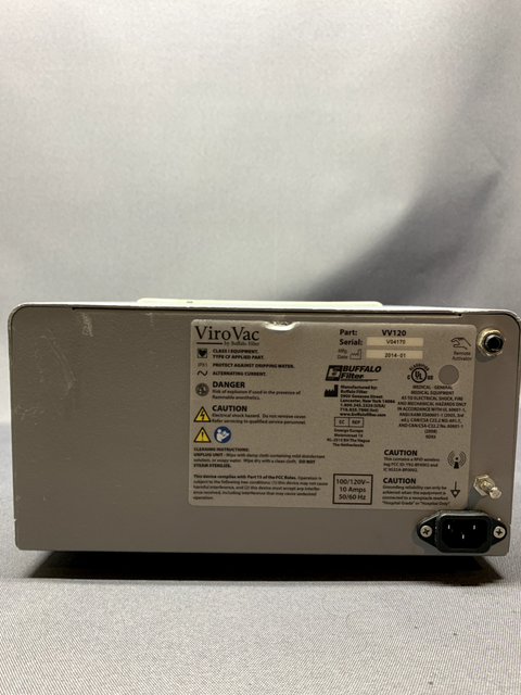 Buffalo Filter Virovac VV120 Smoke Plume Evacuator System for sale ...