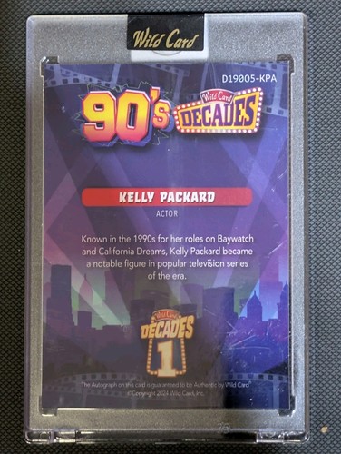 Kelly Packard 2024 Wild Card Decades 90’s Theme 1/1 Autograph Concert ...