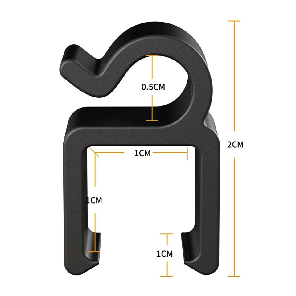 4x Clamp Stand Cable Clips 6*2*1cm Cable Clamp Clip Clips Fixing Mount ...