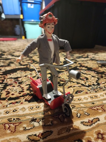 Vintage 80s Pee Wee Herman Action Figure With Scooter And Helmet ...