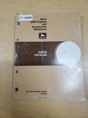 John Deere 6619 OEM Engines & Acc (Waterloo) Parts Catalog PC1563 | eBay