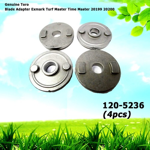 4 Genuine Toro 120-5236 Blade Adapter Exmark Turf Master Time Master ...