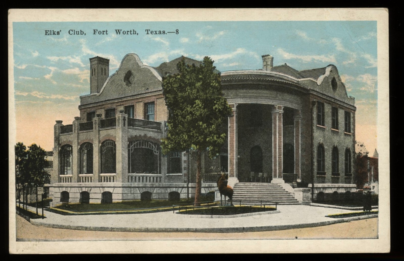 BPOE Elks Club Lodge Home Temple Fort Worth Texas Postcard | eBay