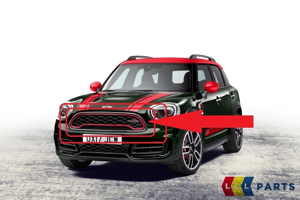 Genuine MINI F60 Countryman JCW Red Front Bonnet Grill Hood 51137470512 ...