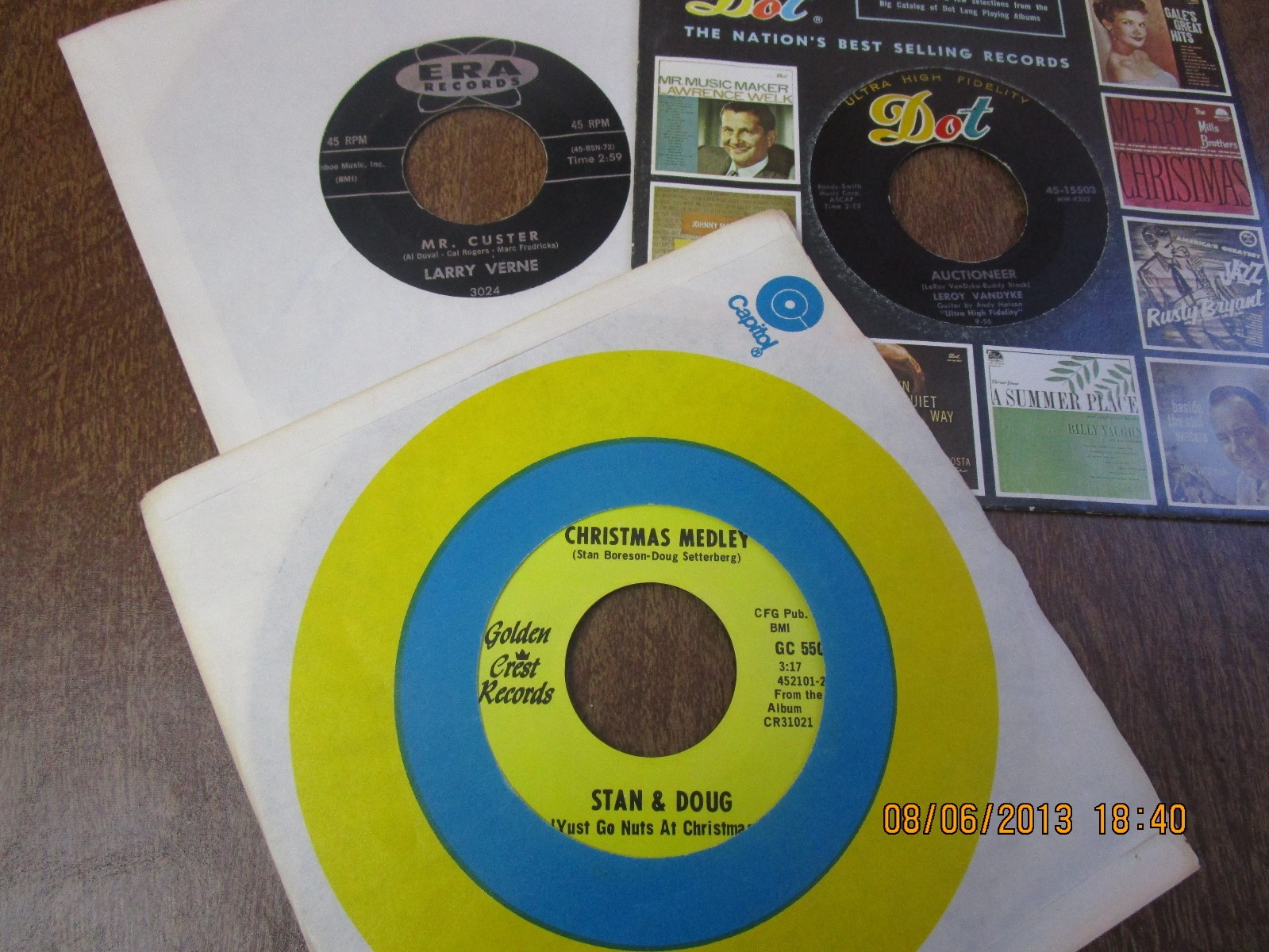 vintage novelty rock lot of 3 Larry Verne MR. CUSTER / + 2 books ...